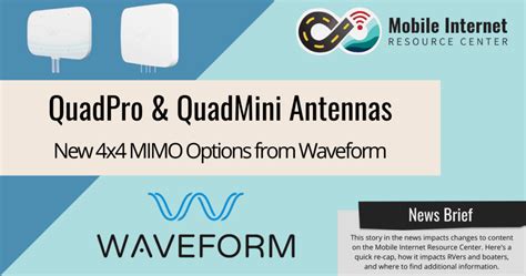 Waveform Quadpro And Quadmini Two New 4x4 Mimo Cellular Panel