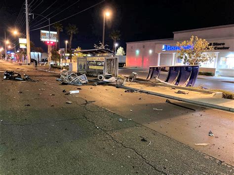 Street Racing Ends In 7 Vehicle Crash Arrest Las Vegas Police Claim