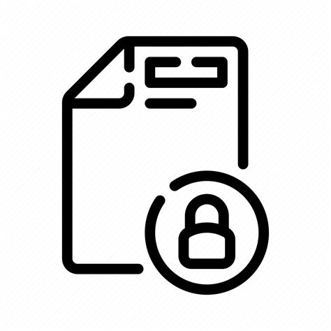 File Folder Data Storage Archive Padlock Protect Icon Download On Iconfinder