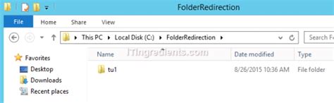 How To Setup Server 2012 Folder Redirection Group Policy