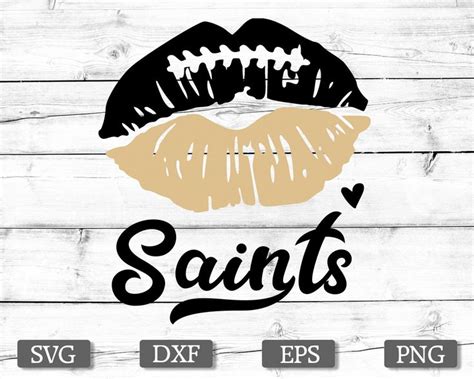 New Orleans Saints Svg Lips Svgnfl Logo Svg Nfl Svg Football Svg