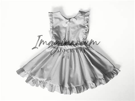 Woven Sleeveless Flutter Birdie Dress Mock Up Realistic Mockup For Ph