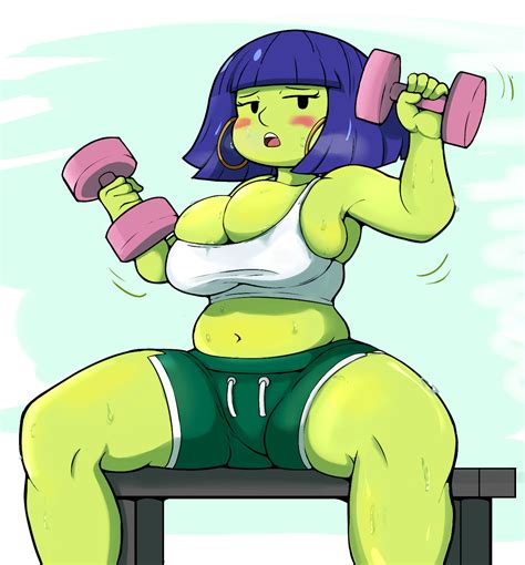 Rule 34 1girls Big Breasts Big Ears Black Shorts Blue Hair Breasts Clothed Clothed Female