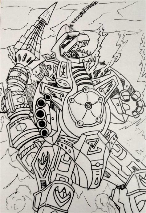 Power Rangers Megazord Coloring Pages 2025