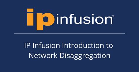 Ip Infusion Introduction To Network Disaggregation Ip Infusion Ip Infusion