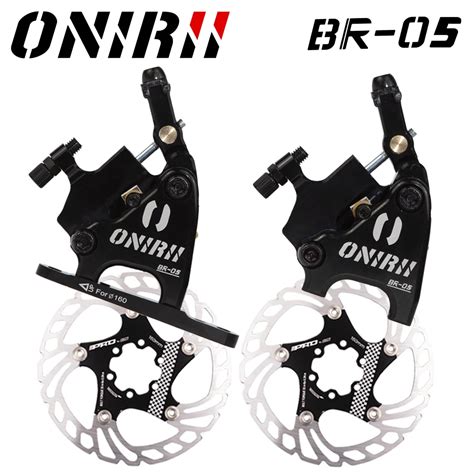 onirii 유압 디스크 자갈 로드 바이크 브레이크 플랫 마운트 cx 로터 브레이크 자전거 캘리퍼 cnc 기계식 와이어 풀
