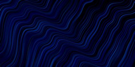 Dark Blue Vector Background With Bent Lines Colorful Geometric Sample With Gradient Curves
