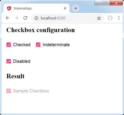 Angular Material 7 Checkbox