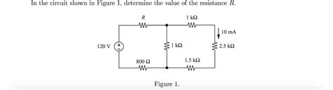 Solved In The Circuit Shown In Figure Determine The Value Chegg