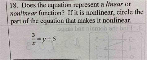 Solved Does The Equation Represent A Linear Ornonlinear