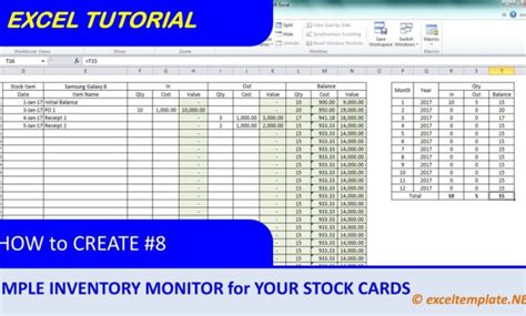 How To Create Inventory Monitoring System For Stock Cards Youtube In Bin Card Template 10