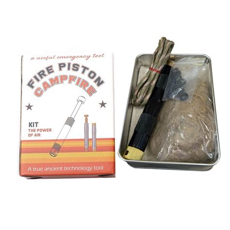Fire Piston Fire Starter Kitoutdoor Emergency Air Compressed Ignition
