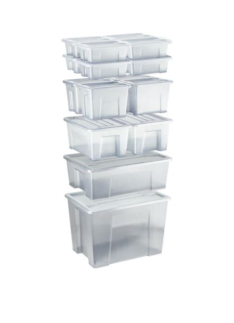 Storage Box With Lid 5L Graphite Winc