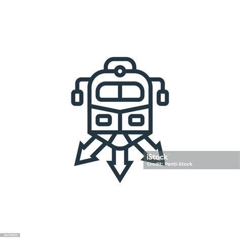 在白色背景上隔離的方向向量圖示大綱細線方向圖示的網站設計和移動應用程式開發細線方向輪廓圖示向量圖示向量圖形及更多不確定圖片 Istock