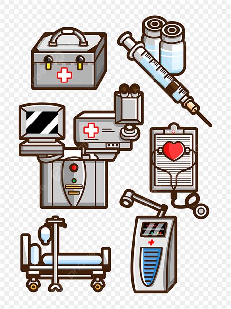 Material De Equipo Médico Dibujos Animados Ai Png Clipart Médico Ai