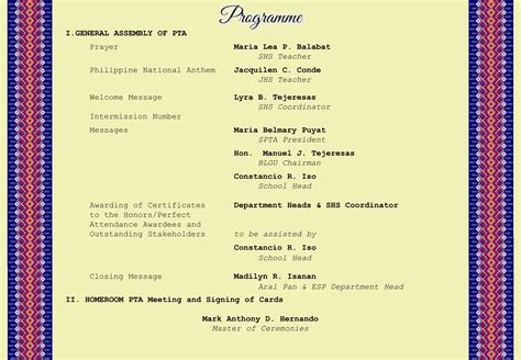 Sample Program For Quarterly Portfolio Day Pptx