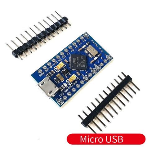 Microusb Плата Arduino Pro Micro на базе Atmega32u4 аналог Arduino