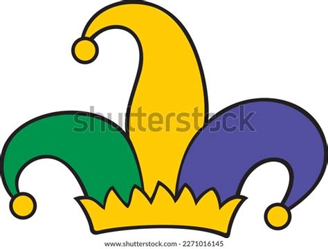Jester Hat Cap Joker Vector Illustration Stock Vector Royalty Free