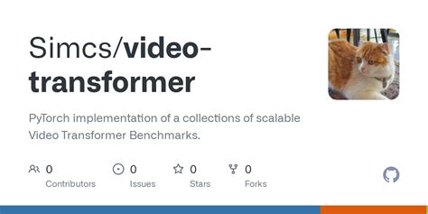 video transformer videotransformer demo ipynb at main · simcs video