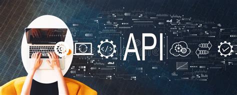 API Application Programming Interface Concept With Person Using A