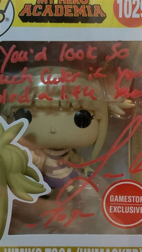 Himiko Toga Unmasked Gamestop Exclusive Signed By English