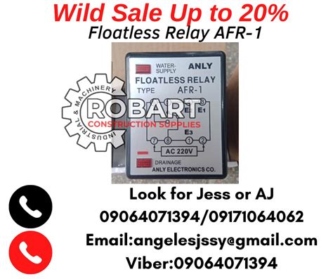 Floatless Relay Afr 1 Commercial And Industrial Construction Tools And Equipment On Carousell