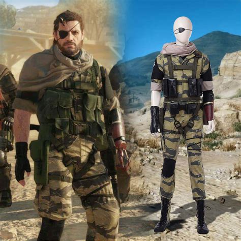 Game Metal Gear Solid Snake Cosplay Costume WISHINY