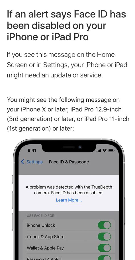 Face Id Not Working Apple Community