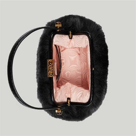 Gucci Hydra Python Top Handle Bag In Black GUCCI GR