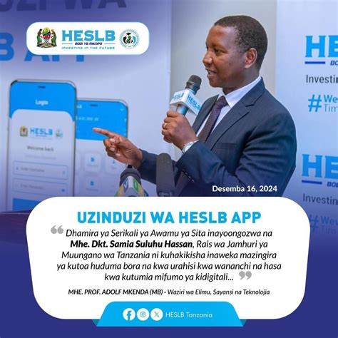 bill kiwia on linkedin heslb app launching