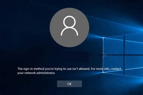 The Sign In Method Youre Trying To Use Isnt Allowed Fix