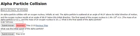 Solved An Alpha Particle Collides With An Oxygen Nucleus Chegg