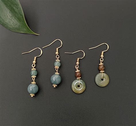 Statement Earrrings Authentic Jadeite Jade Drop Earrings Grade A Etsy