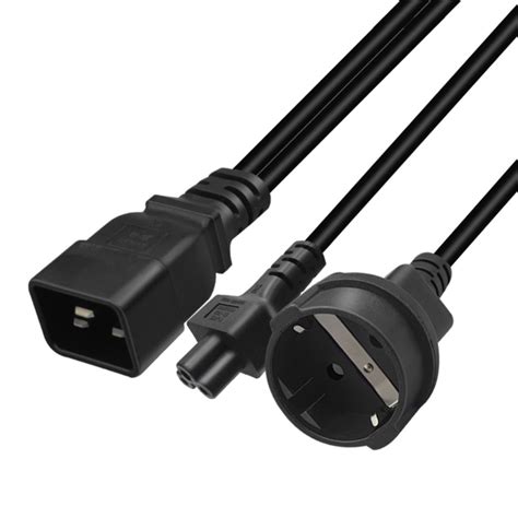 สายอะแดปเตอร์แยก Ev Iec320 C20 เป็น Iec320 C5 Eu4 8 มม เข้า 1 ออก 2 Shopee Thailand