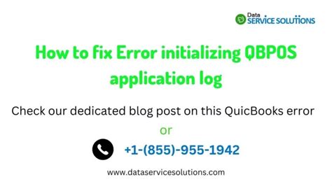 Ppt Error Initializing Qbpos Application Log Powerpoint Presentation Id11640720