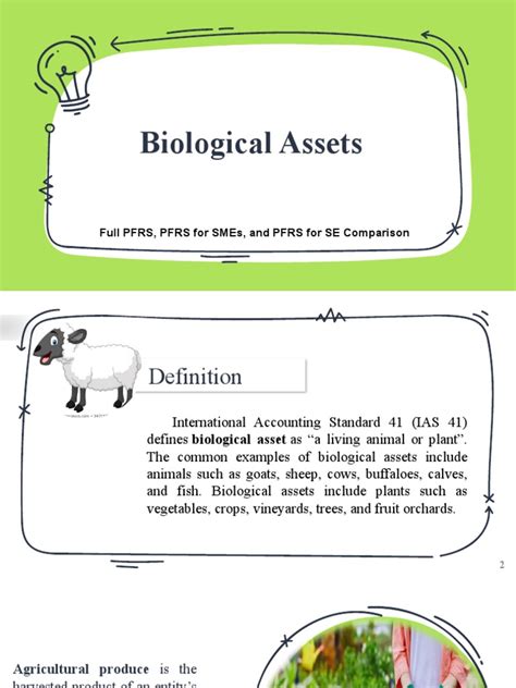 Biological Assets Full Pfrs Pfrs For Smes And Pfrs For Se Comparison