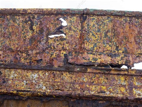 Rusting Metal Stock Image C058 1955 Science Photo Library