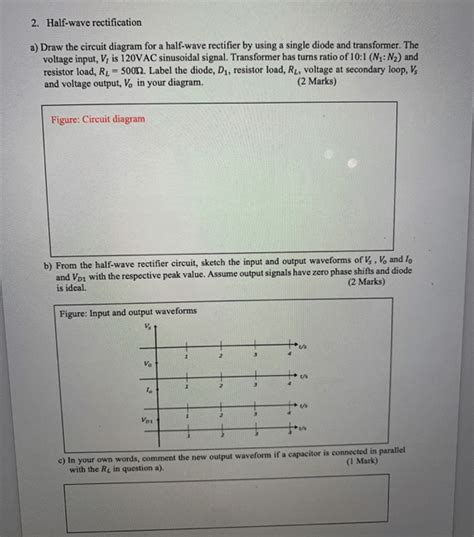 Draw The Circuit Diagram Of Full Wave Rectifier And Find Expression For