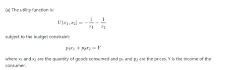 Answered 1 Suppose A Consumer Seeks To Maximize The Utility Function U 1 ₂ Subject To The