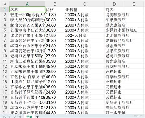 python爬虫案例1：爬取淘宝网页数据 淘宝爬虫 csdn博客
