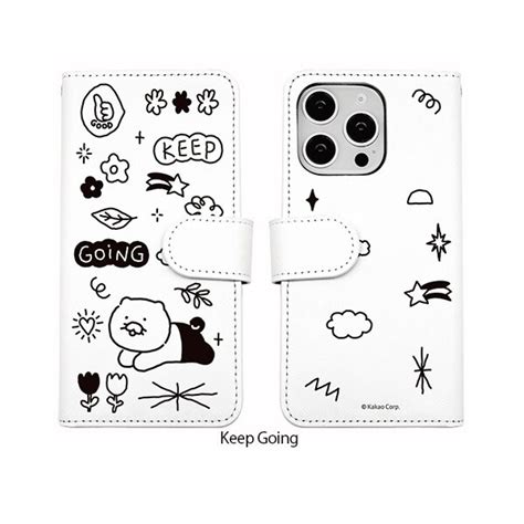Kakao Friends Choonsik Doodle Diary Case For Iphone 16 15 14 Pro Max