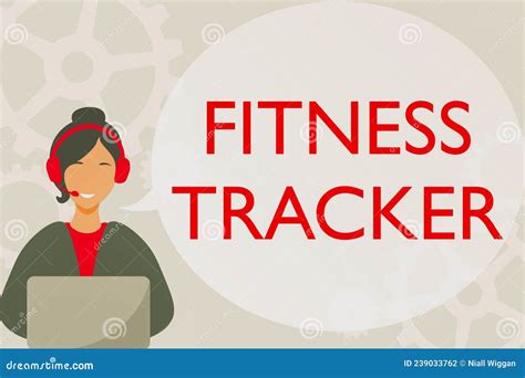 Sign Displaying Fitness Tracker Concept Meaning A Monitoring Device