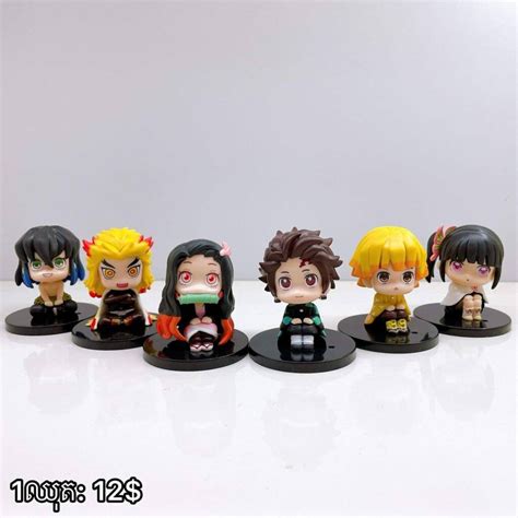 Genshin Impact Chibi Set Jintan Toys Coffee Anime Kampot Cambodia