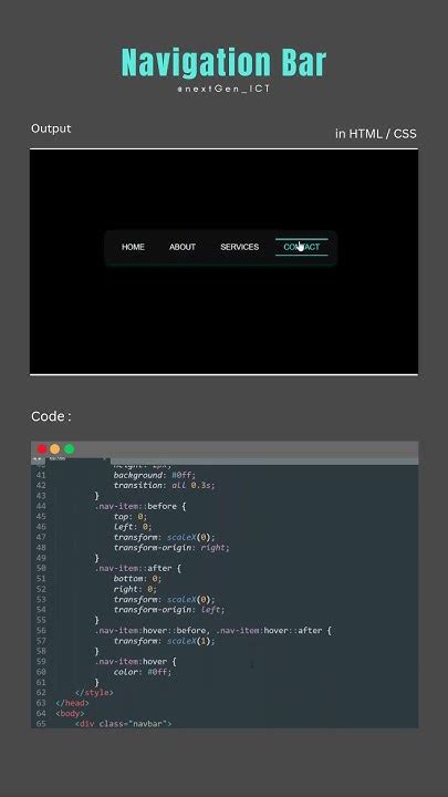 Navigation Bar Html Coding Html Css Javascript Webdevelopment Foryou Fypシ゚ Fyp Youtube