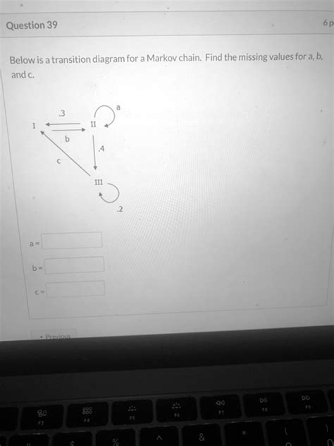 solved question 39 below is transition diagram for markov chain find