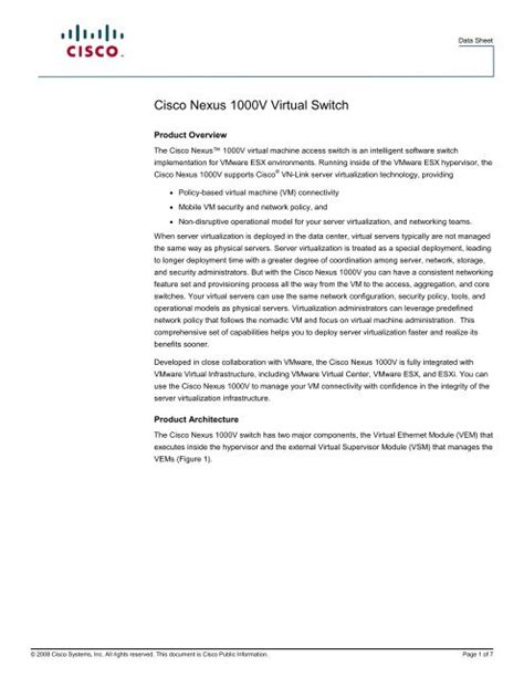 Cisco Nexus V Virtual Switch Blog Cisco Data Center