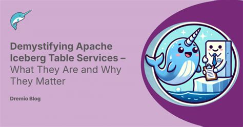 Demystifying Apache Iceberg Table Services What They Are And Why They Matter Dremio