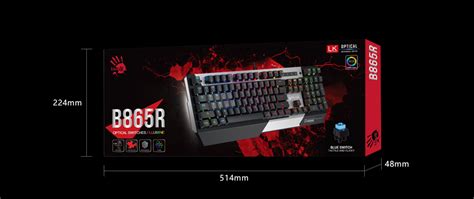 B865R-LIGHT STRIKE GAMING KEYBOARD-Bloody Official Website