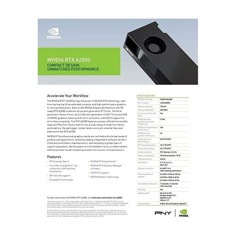 Computer Upgrade King Nvidia Rtx A2000 6gb Gddr6 Low Profile Gaming Graphics Card B Grade In