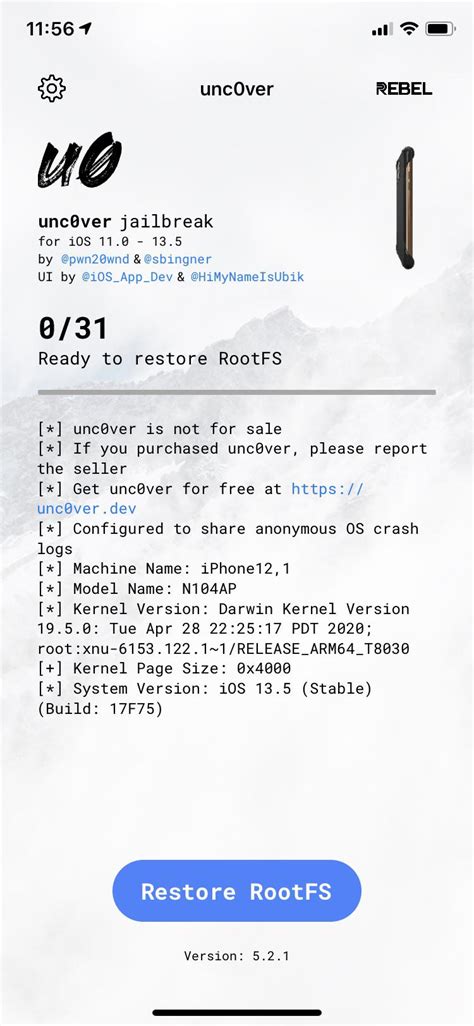 [question] why won t my phone restore rootfs been attempting to do this